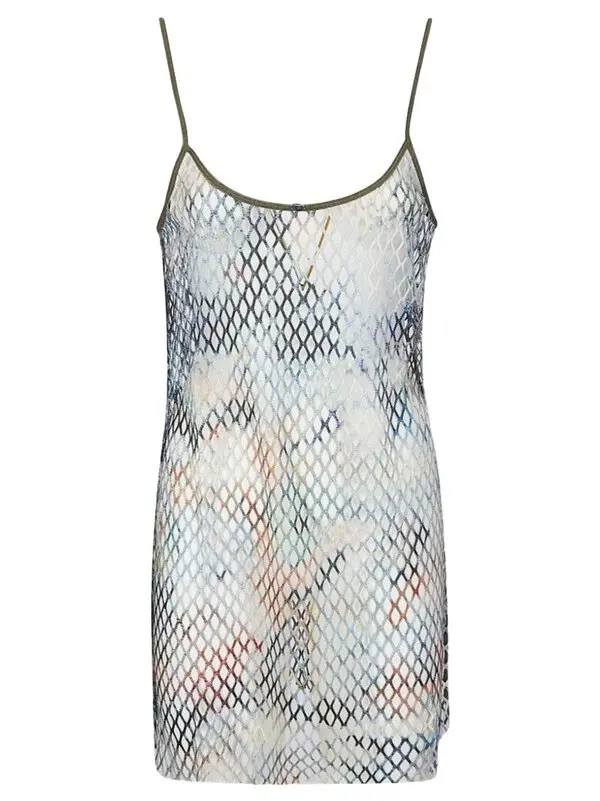 DIESEL® Mesh Mini Dress - White