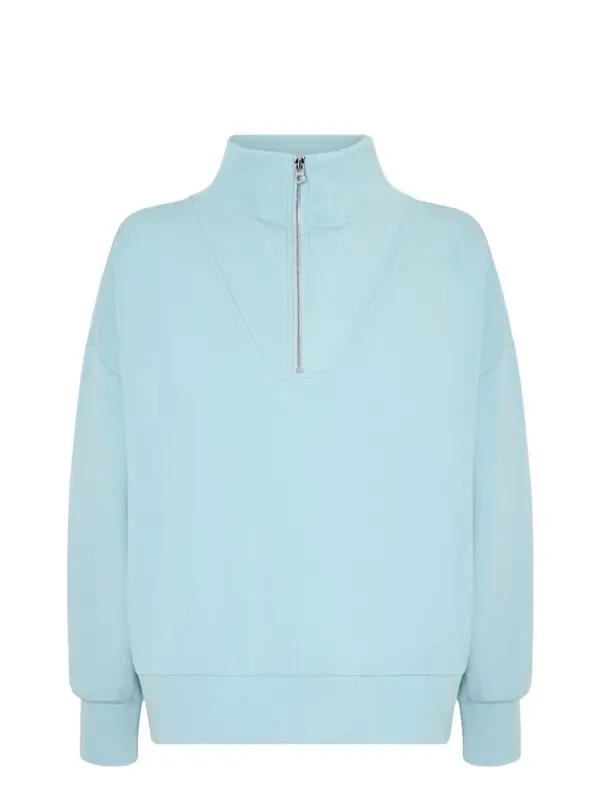 Varley Long-sleeved Half-zip Sweatshirt - Blue
