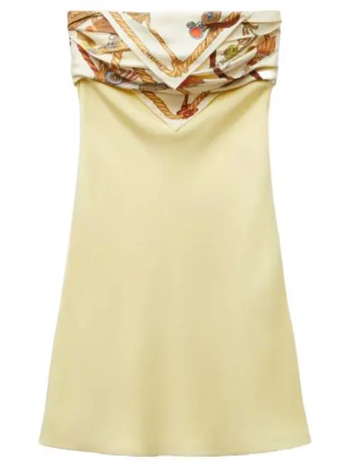 Versace Twill Scarf-overlay Mini Dress - Nude