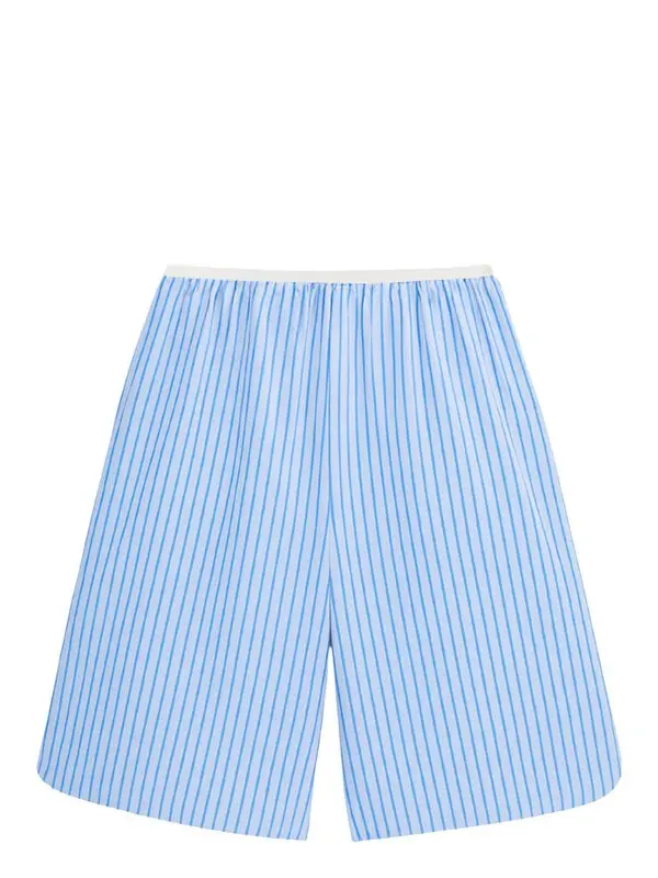 THE FRANKIE SHOP Elyn Bermuda Shorts - Blue