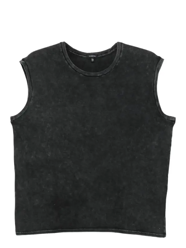R13 Acid-wash Sleeveless Tank Top - Black
