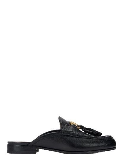 Valentino Garavani Tassel Detailed Slip-on Loafers - Black