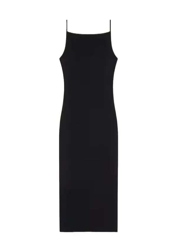 Givenchy Square Neck Midi Dress - Black