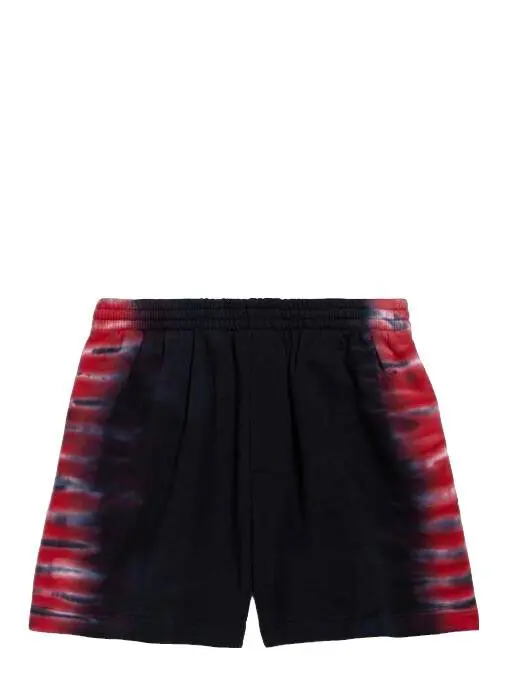 Balenciaga Extreme Tie Dye Regular Fit Bermuda Shorts - Black
