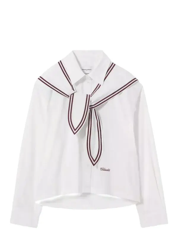 Claudie Pierlot Cotton Poplin Shirt - White