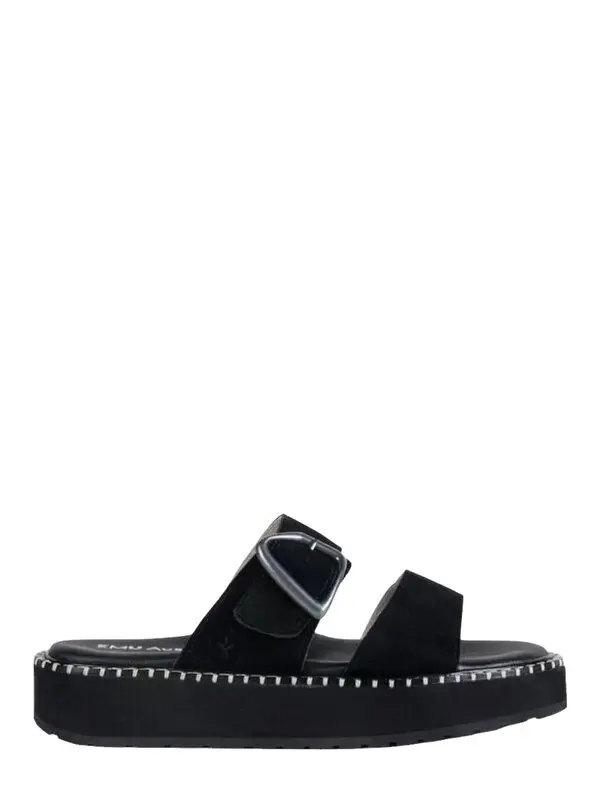 EMU AUSTRALIA Suede Slides - Black