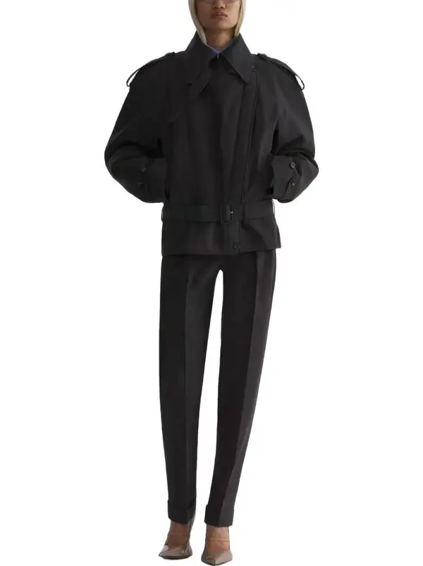 MUGLER Round Jacket - Grey
