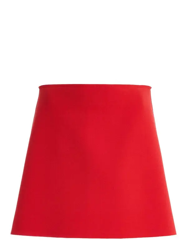 BIRROT Lay3 Cotton-blend Mini Skirt - Red