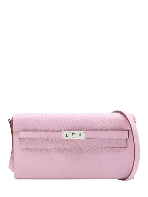 Hermès Epsom Kelly To Go Wallet Crossbody Bag - Pink