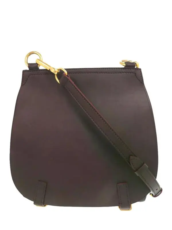 Burberry Leather Bridle Crossbody Bag - Brown