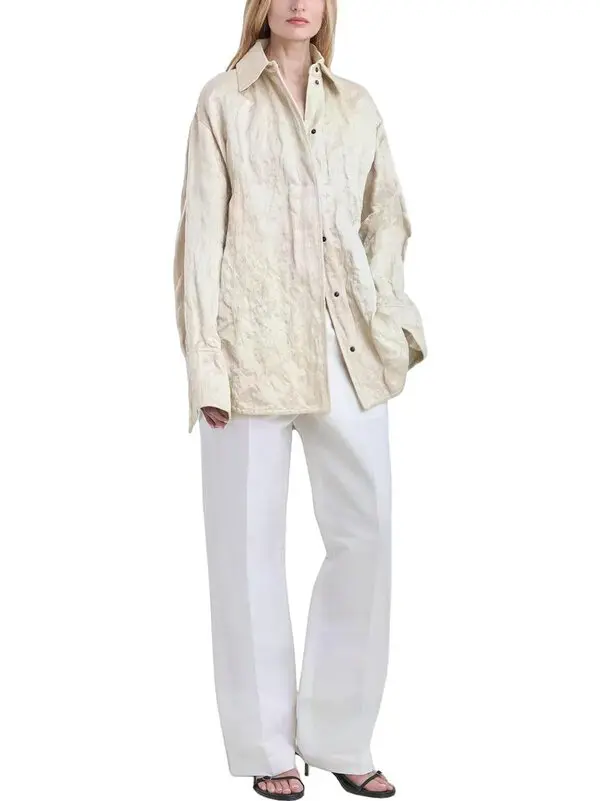 FFORME Ozzy Crinkled Effect Shirt - Neutrals