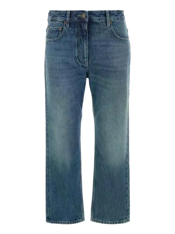 Valentino Garavani Vlogo Straight-leg Jeans - Blue