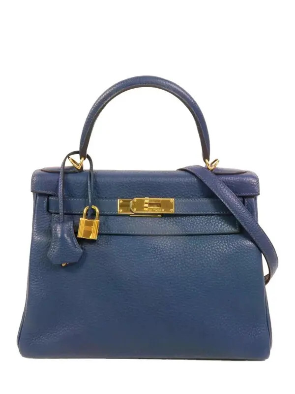 Hermès Kelly Leather Tote Bag - Blue