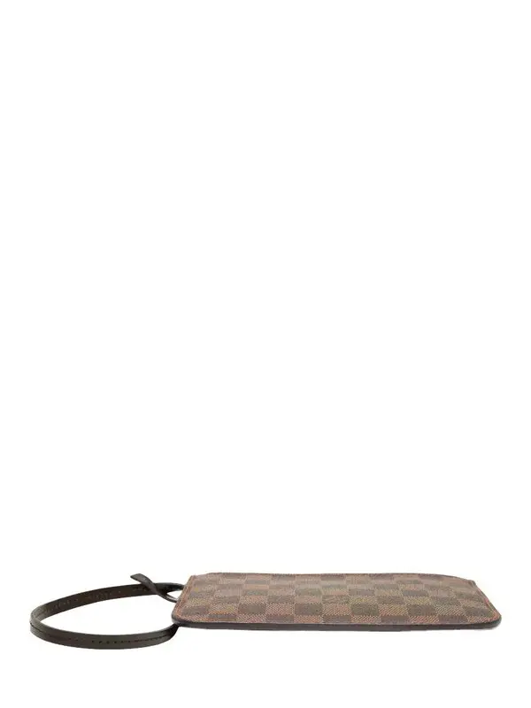 LOUIS VUITTON Damier Ebene Neverfull Mm Pouch - Brown