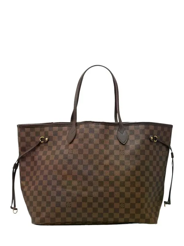 LOUIS VUITTON Damier Ebene Neverfull Gm Tote Bag - Brown