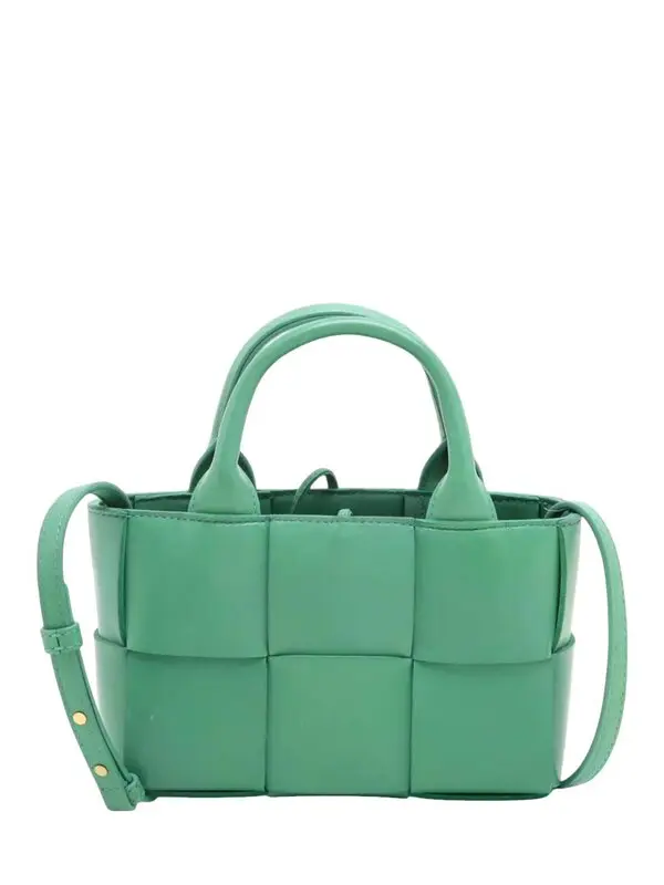 Bottega Veneta Candy Nappa Maxi Intrecciato Arco Tote Satchel - Green
