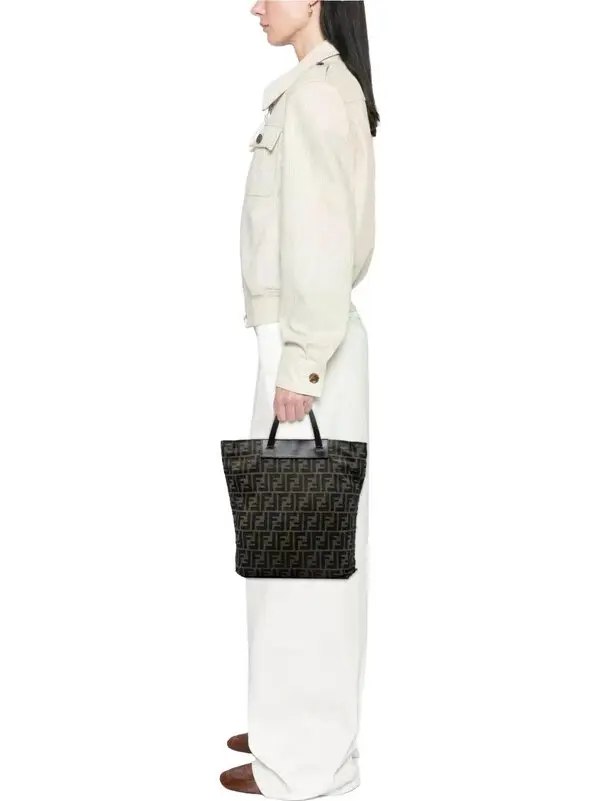Fendi Zucca Canvas Tote Bag - Brown