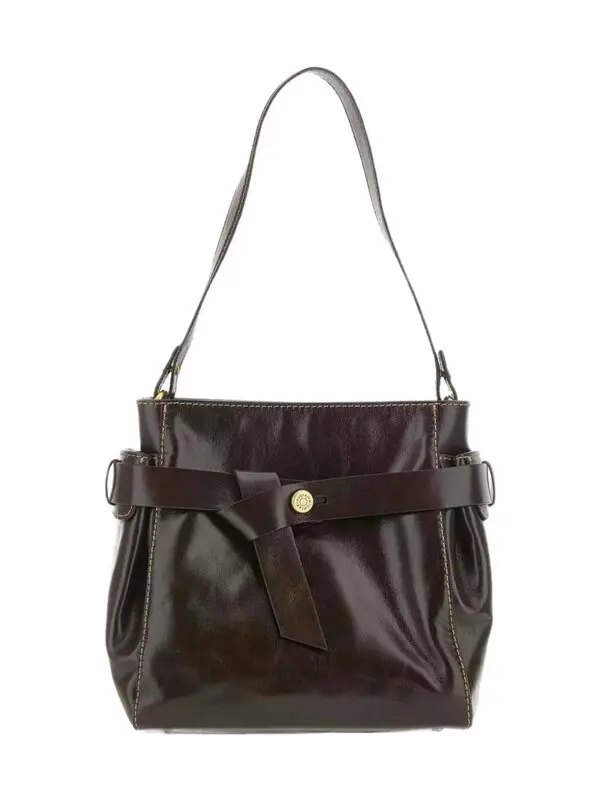 GIANNI CHIARINI Miranda Leather Shoulder Bag - Brown