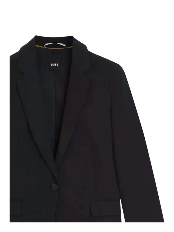 BOSS Single-breasted Notched-lapel Jacket - Blue