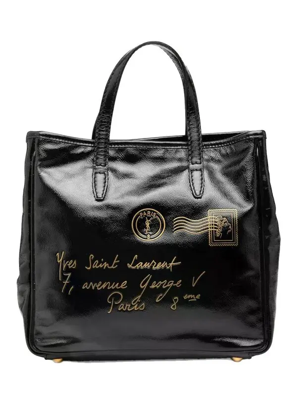Saint Laurent Y Mail Tote Bag - Black