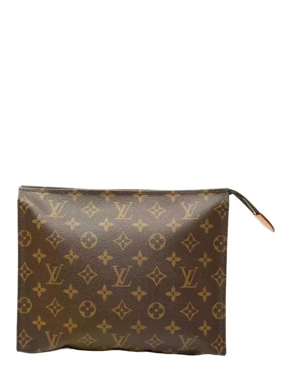 LOUIS VUITTON Monogram Toiletry Pouch 26 Clutch Bag - Brown