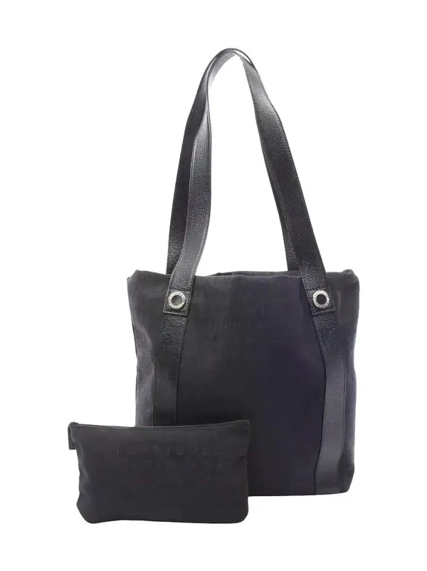 BVLGARI Logomania Canvas Tote Bag - Black