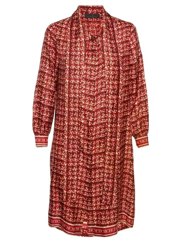 Carolina Herrera Abstract Print Tunic Dress - Red