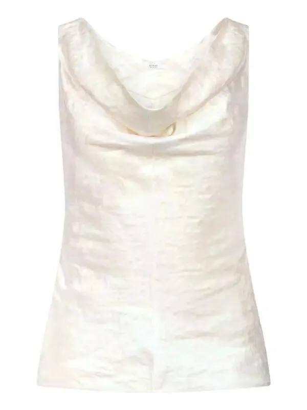 FFORME Cowl Neck Sleeveless Top - Neutrals