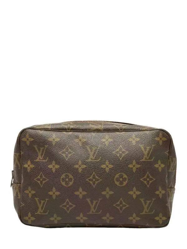 LOUIS VUITTON Monogram Trousse Toilette 23 Clutch Bag - Brown
