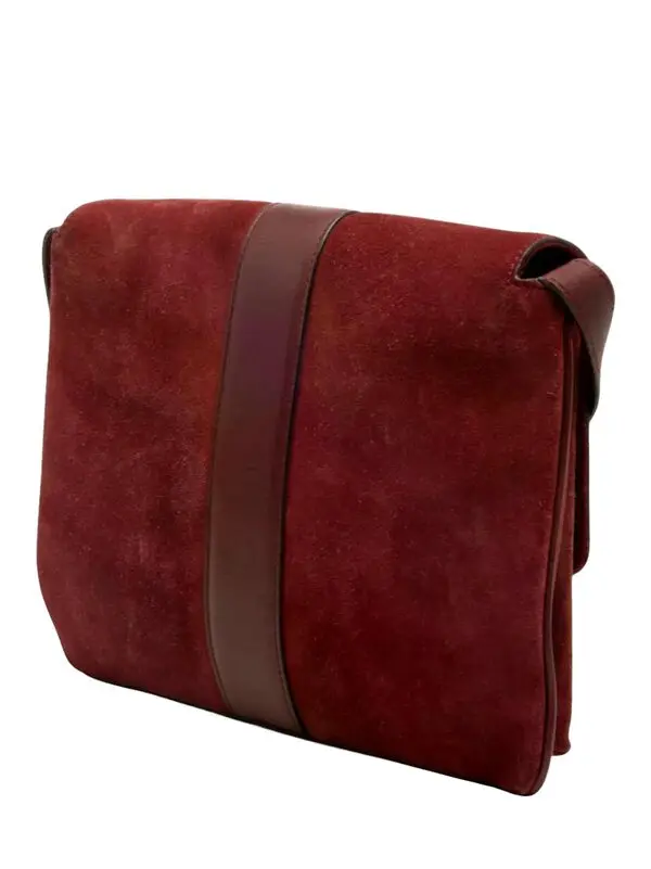 Gucci Suede Arli Crossbody Bag - Red