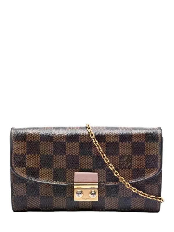 LOUIS VUITTON Croisette Chain Wallet Bag - Brown