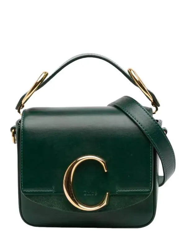 Chloé Mini C Satchel - Green