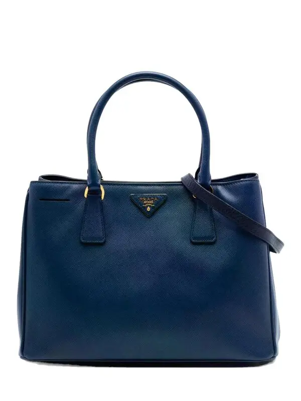 Prada Saffiano Lux Galleria Tote - Blue
