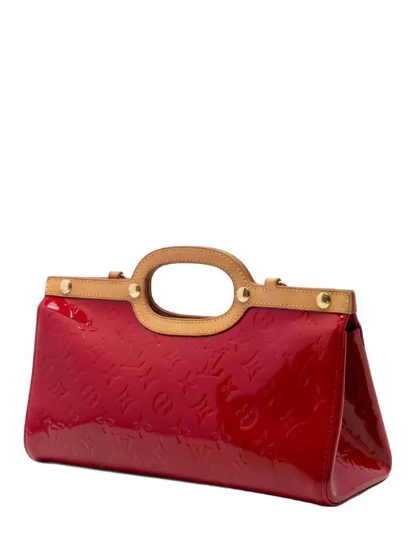 LOUIS VUITTON Monogram Vernis Roxbury Drive Satchel - Red
