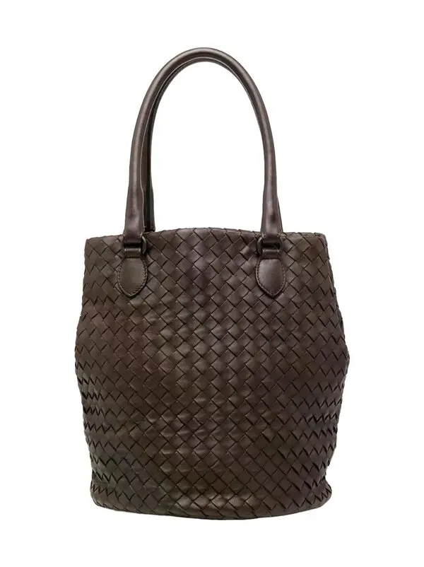 Bottega Veneta 2009 Nappa Intrecciato Bucket Bag - Brown