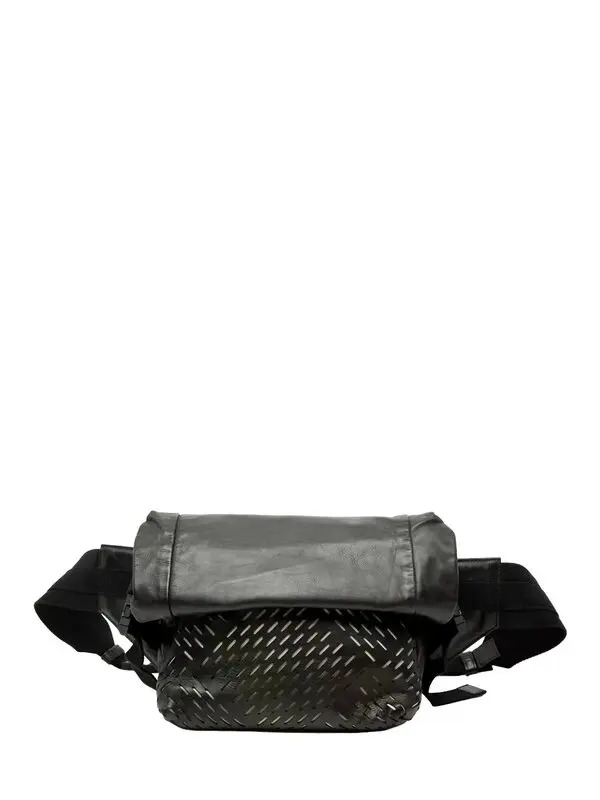 Bottega Veneta Perforated Leather Belt Bag - Black