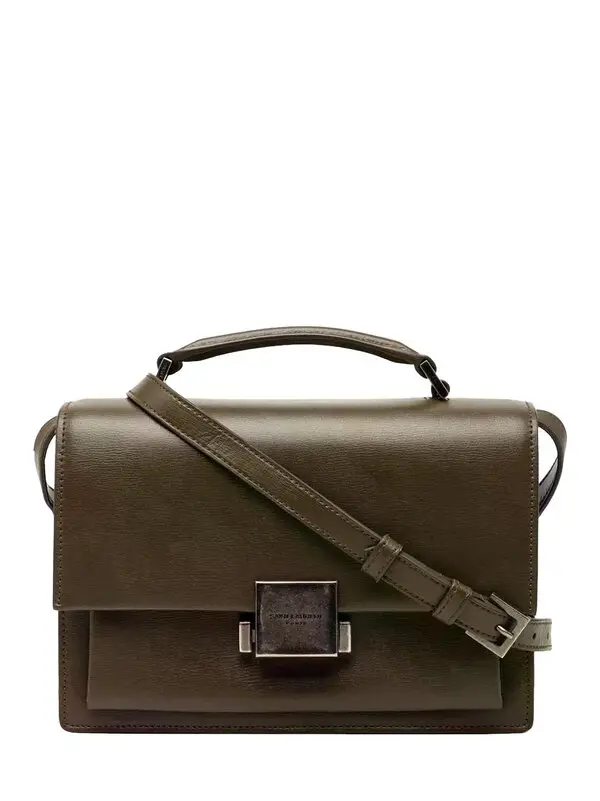 Saint Laurent Medium Calfskin Bellechasse Satchel - Brown