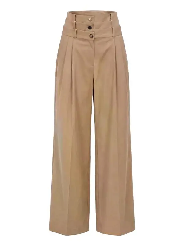 Monse Triple-waistband Pleated Trousers - Neutrals