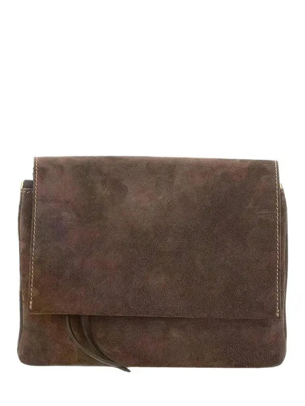 GIANNI CHIARINI Suede Shoulder Bag - Brown