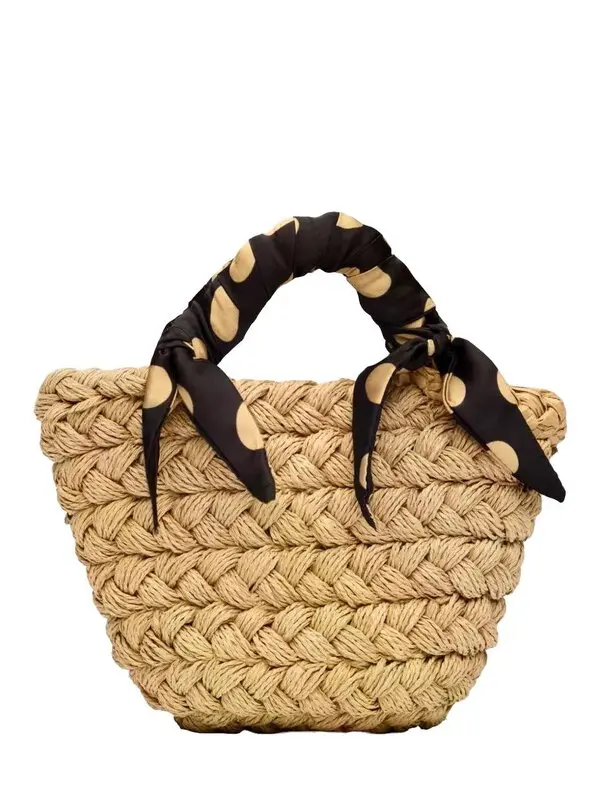 SIMONMILLER Woven Basket Mini Bag - Neutrals