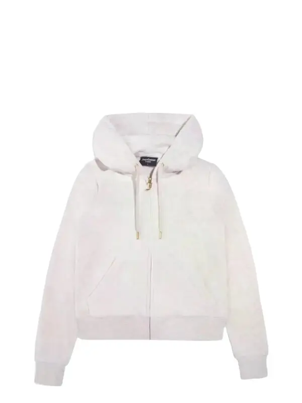Juicy Couture Robertson Velour Hoodie - Neutrals