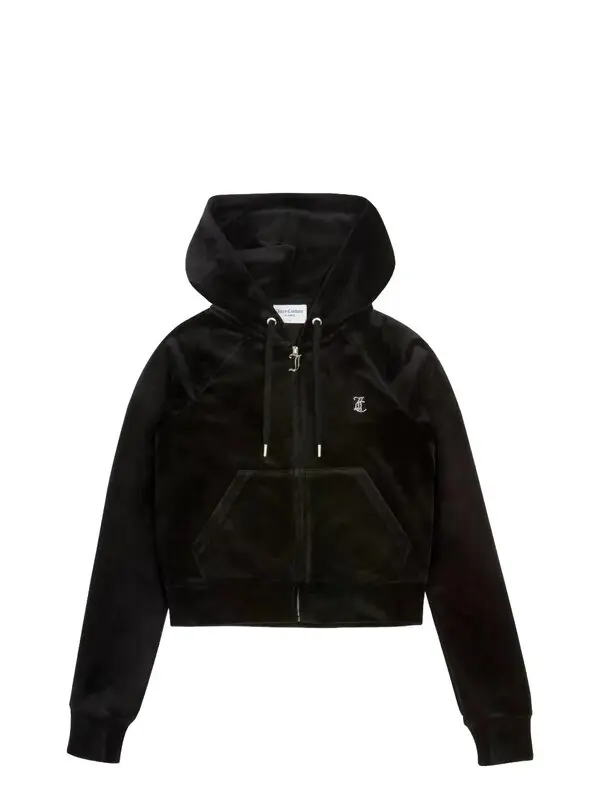 Juicy Couture Virgo Diamanté Hoodie - Black