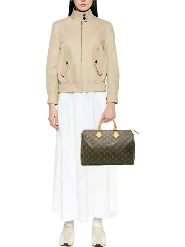 LOUIS VUITTON Monogram Speedy 35 Boston Bag - Brown