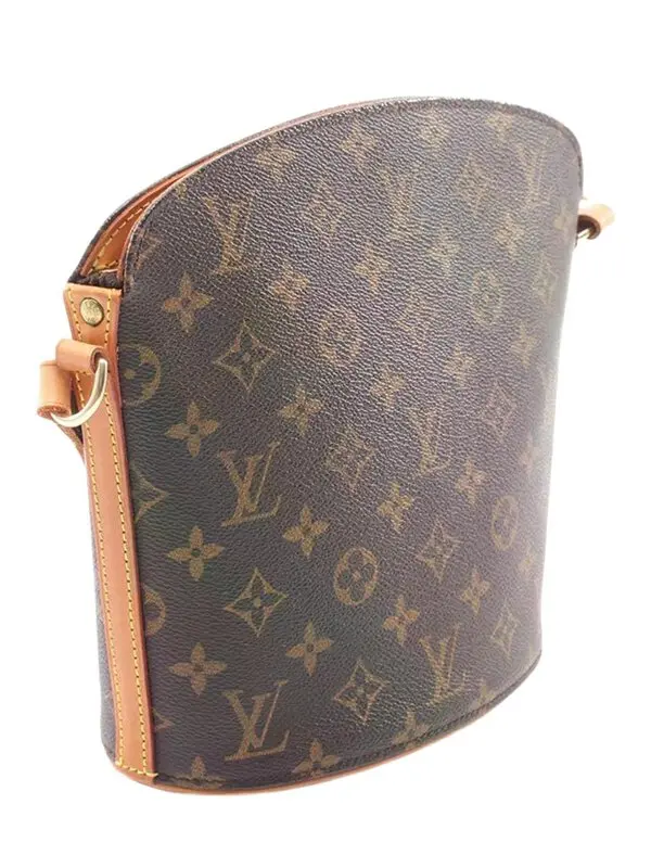 LOUIS VUITTON Monogram Drouot Crossbody Bag - Brown