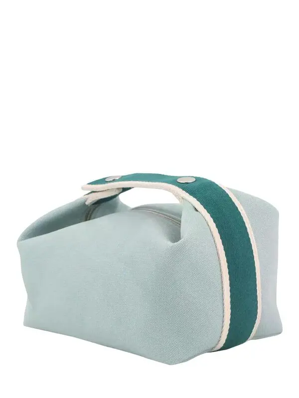 Hermès Toile Bride A Brac Case Vanity Bag - Blue