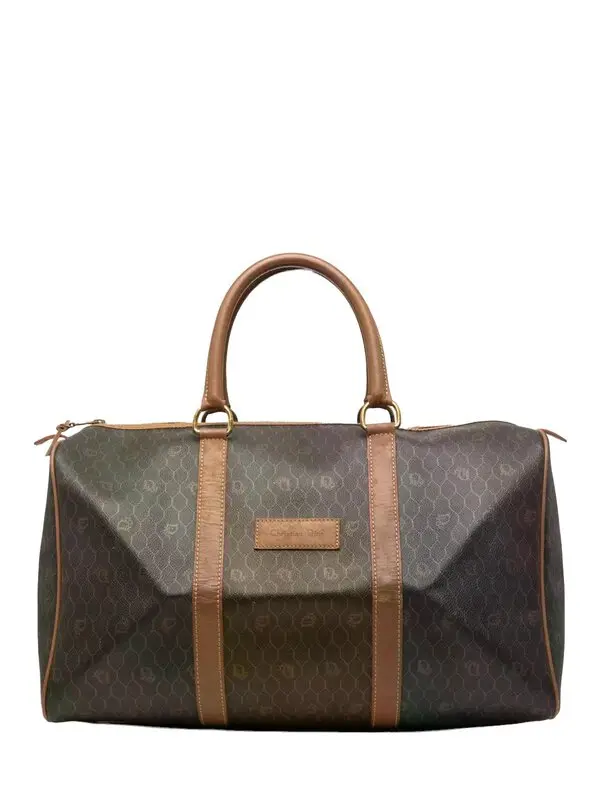 Dior Honeycomb Coated Canvas Travel Bag - Black