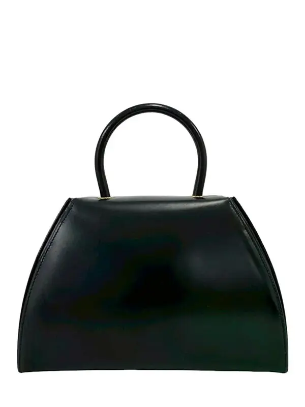 Loewe Leather Anagram Handbag - Black