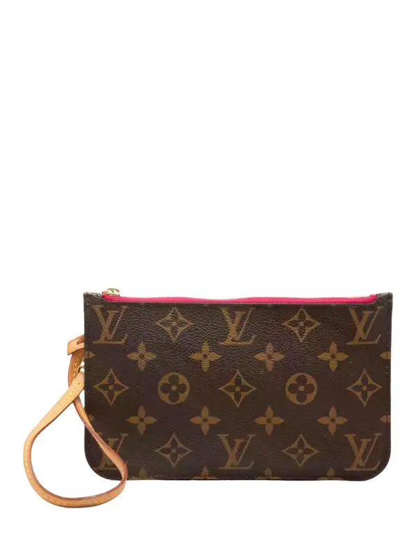 LOUIS VUITTON Monogram Neverfull Pm Pouch - Brown