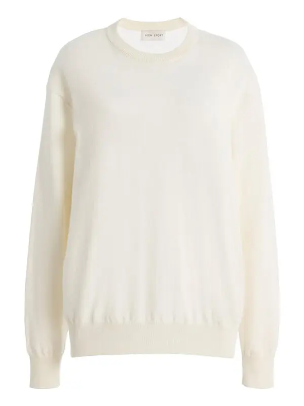 HIGH SPORT Exclusive Finn Cotton-cashmere Sweater - Ivory