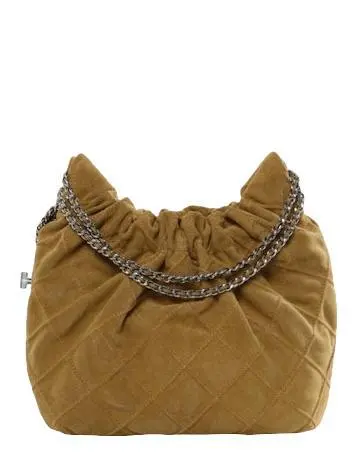 Tory Burch Quilted Hobo Bag - Stone